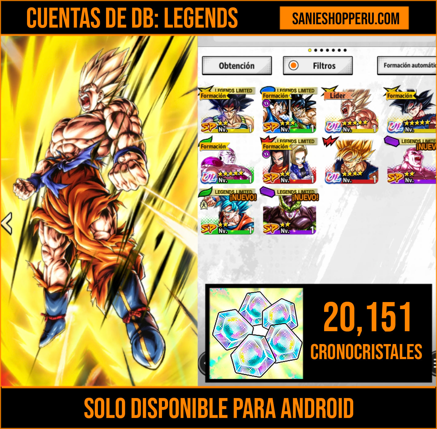 [Android] ⭐️ 3 ULTRAS — Pre-Ultra Instinto Goku + SS Goku + Forma Fina ...